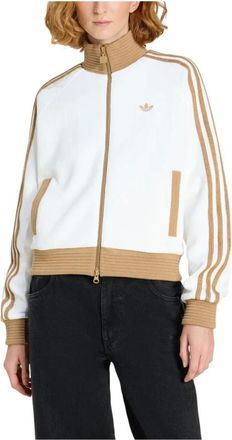 adidas Femme, Sport, Blanc, Taille: 40 FR Velour Knit Track Top