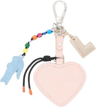 Lacoste Porte-cl&eacute;s charms Crocodile Coeur L - Femme - Accessoires - Rose - Taille: ONE Size