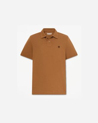 Timberland Oyster River Kurzarm-Polohemd in regul&auml;rer Passform f&uuml;r Herren in Dunkelgelb, Herren, Gelb, Gr&ouml;&szlig;e