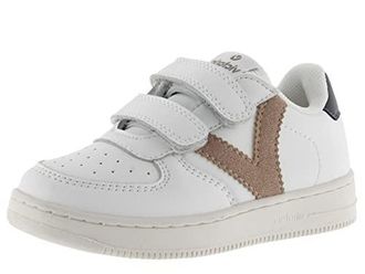 Victoria Basket Basse Unisexe Tiempo Effet Cuir & Pi&egrave;ces en Contraste & Scratch 1124104 pour Enfants CUARZO 28
