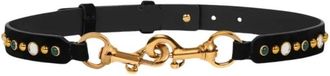 Etro Ceinture en Daim Pony avec Clous Mixtes - Femme - Accessoires - Noir - Taille: 85 CM