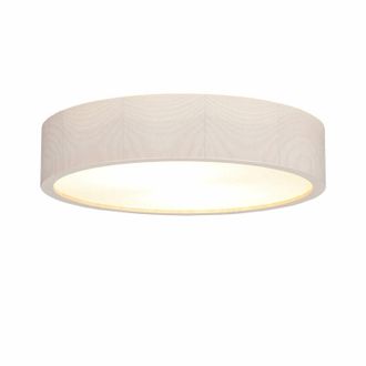 Licht-Erlebnisse Licht-erlebnisse - Runde Deckenlampe Holz Glas &Oslash;37cm blendarm E27 Flur Wohnzimmer Deckenleuchte