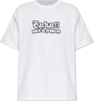 Carhartt Work in Progress Homme, Tops, Blanc, Taille: 2XL World Tour T-Shirt