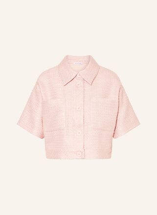 Mrs & Hugs Mrs & Hugs Tweed-Jacke Mit Pailletten Und Glitzergarn rosa