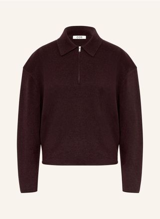 COS Cos Strick-Poloshirt rot