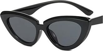 Generic Lunettes de soleil triangulaires oeil de chat rétro à petite monture Hip Hop pour hommes et femmes (couleur : A, taille : 1) 2026