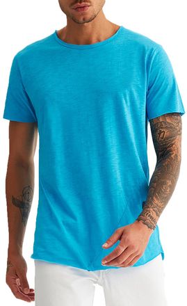 LEIF NELSON T-Shirt Herren Sommer Rundhals-Ausschnitt Regular Fit Herren-T-Shirt 100% Baumwolle, Casual Basic Männer T-Shirt Kurzarm