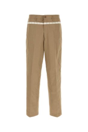 Maison Margiela Cotton Trousers - Beige