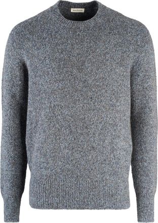 Phil Petter Strick-Pullover in Melange-Optik mit Alpakawolle in