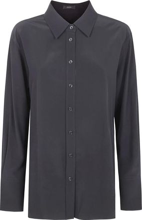 Joseph Femme, Blouses et Chemises, Noir, Taille: 40 FR Joe Chemisier en Cr&ecirc;pe de Chine de Soie
