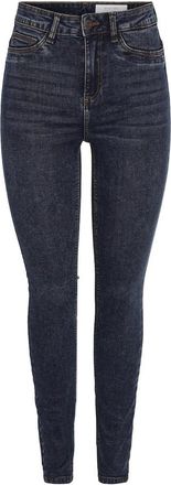 Noisy May Damen Nmcallie Hw Vi506db FWD Curve Noos Jeans, Dark Blue Denim, 52W / 30L EU