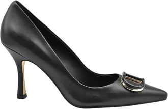 Twin-Set Hohe Schuhe - Pointed Toe Pumps With Buckle Accent - Gr. 39 (EU) - in Schwarz - f&uuml;r Damen