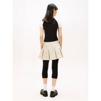 Tommy Jeans T-Shirt f&uuml;r Damen, Rundhalsausschnitt, Raglan&auml;rmel (Schwarz)