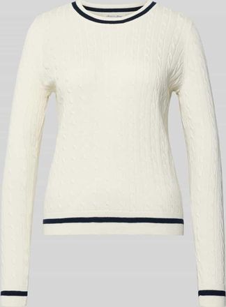 Christian Berg Strickpullover mit gerippten Abschl&uuml;ssen