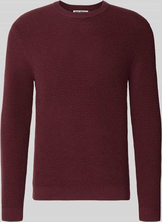 Review Regular Fit Strickpullover aus reiner Baumwolle