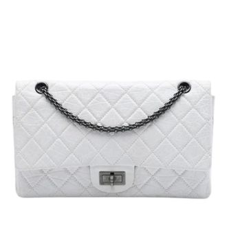 Chanel Sac bandouli&egrave;re vintage double rabat Pre-owned - Femme - Pre-owned - Blanc - Taille: ONE Size