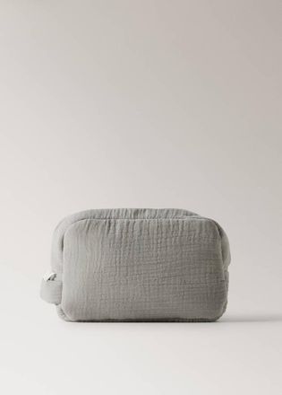 Mango Trousse de toilette enfant en gaze de coton marron moyen - Home - Taille unique - MANGO HOME