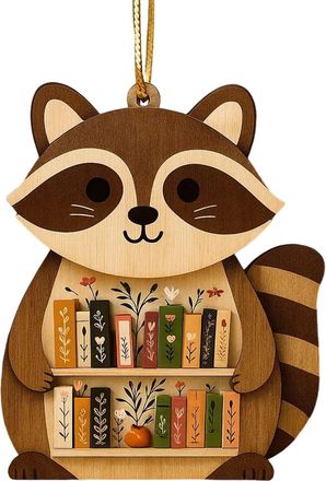 Generico Buch aus Holz mit Tieren, niedliche Regaldekoration f&uuml;r Kinder und Erwachsene, Zubeh&ouml;r f&uuml;r Partys und Feiertage, Heimdekoration f&uuml;r Geburtstage, Hallo