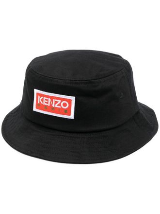 Kenzo bob &agrave; logo brod&eacute; - Noir