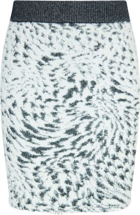 Mymo Strickrock Damen weiss schwarz
