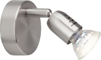 Brilliant Wandlampe Loona - 1-flammiger Wandspot in eisen mit einem GU10 LED Leuchtmitteln (wechselbar) - warmwei&szlig;e Lichtfarbe mit insgesamt 300 Lumen - flexibe