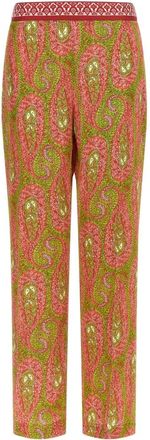 Etro Femme, Pantalons, Multicolore, Taille: 42 FR Pantalon Twill Paisley Foliage