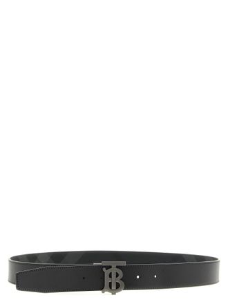 Burberry Reversible TB Monogram Belt - Black