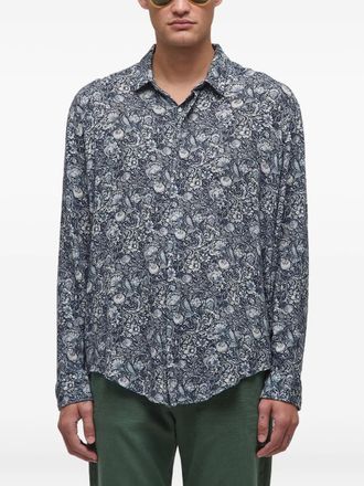 Osklen chemise à fleurs - Gris