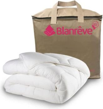 Blanr&ecirc;ve Blanr&ecirc;ve Sehr warme Bettdecke gegen Milben - Maxi Komfort und sehr bauschig - f&uuml;r Einzelbett - umweltfreundlich Wei&szlig; - 140 x 200 cm