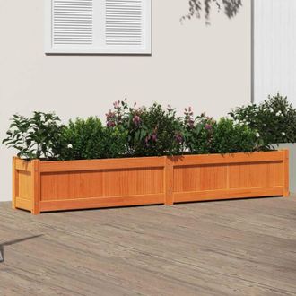vidaXL Pflanzk&uuml;bel Wachsbraun 180x31x31 cm Massivholz Kiefer - Vidaxl