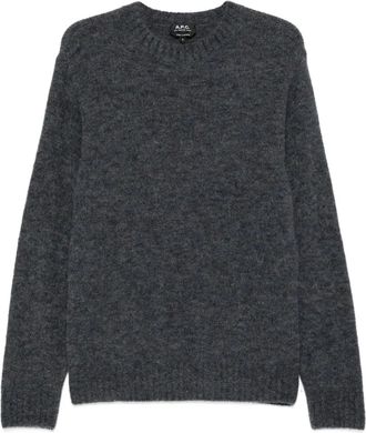 A.P.C. pull à col rond - Gris
