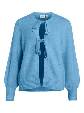 Vila Viellie L/S Bow Knit Top/R