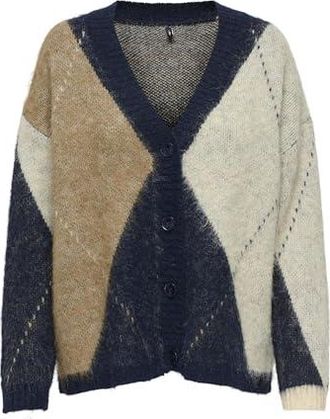 Only Gilets Cardigans Noemie Night Sky Cocoa cr&eacute;me/Biscotti Melange M