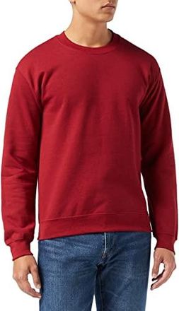 Gildan 50/50 Adult Crewneck Sweat Maillot de survêtement, Rouge (Rouge Cerise Antique), L Homme