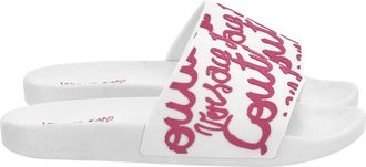 Versace Jeans Couture Femme, Chaussures, Blanc, Taille: 37 EU Pool Slide