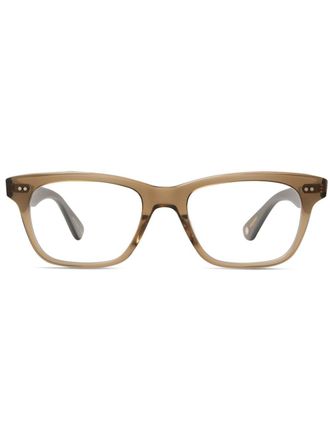 Garrett Leight lunettes de vue à monture carrée - Marron