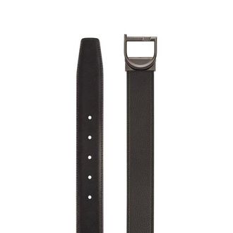 S.T. Dupont Ceinture r&eacute;versible D logo en cuir grain&eacute;