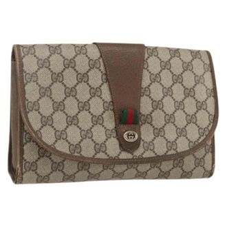 Gucci Pochette en plastique doccasion - Femme - Pre-owned - Beige - Taille: ONE Size