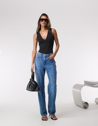 Good American Good -Jean style ann&eacute;es 90 - Bleu