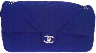 Chanel quilted shoulder bag - Blau