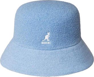 Kangol Homme, Accessoires, Bleu, Taille: S Chapeau Seau Bleu B&eacute;b&eacute; Texture Bermudes