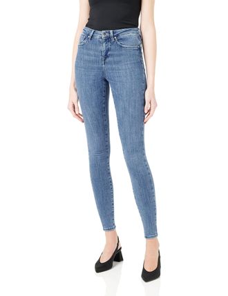 Only NOS Damen ONLPOWER MID PUSH UP SK REA2981K NOOS Skinny Jeans,, per pack Blau (Light Blue Denim Light Blue Denim), 42/L32 (Herstellergröße: XL)