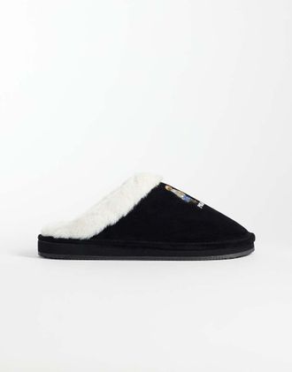 Polo Ralph Lauren Kayleigh chaussons imprim&eacute; ours noirs