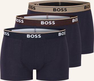 HUGO BOSS 3er-Pack Boxershorts Power blau