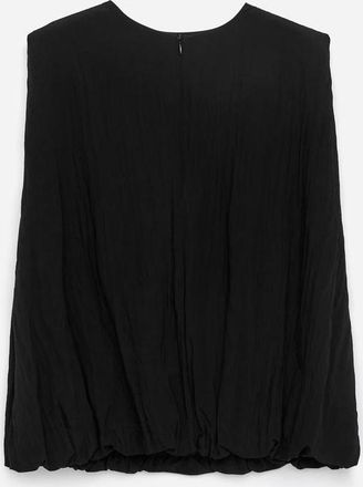 Arket Oberteil Mit Bubble-Saum -Schwarz