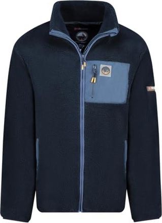 Geographical Norway UROCK Homme - Polaire sans Capuche Chaude et Confortable, Veste Zipp&eacute;e Douce Id&eacute;ale pour lHiver, la Randonn&eacute;e et Les Activit&eacute;s Outdoor (Marine XXL)