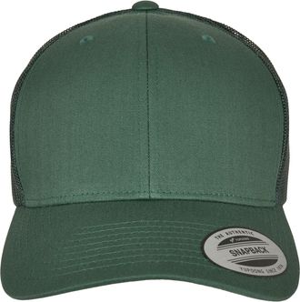 Flexfit Unisex Retro Trucker Cap, Klassische Trucker Cap mit Mesh-R&uuml;ckseite, one Size, Evergreen