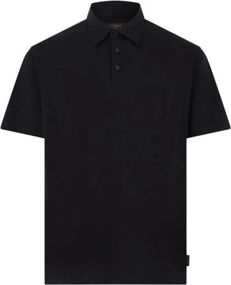 Zanone Homme, Tops, Noir, Taille: S Polo Mc