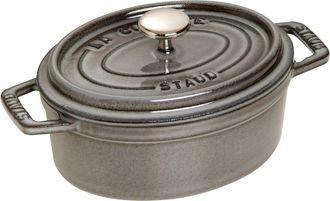Staub Cocotte, oval Graphitgrau 15 cm