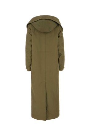 Prada Womens Army Green Nylon Parka Cowo-Co Giubbini Jacket
